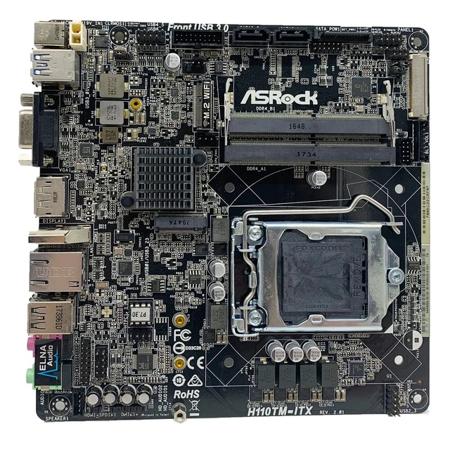 ASROCK H110TM-ITX R2.0 Motherboard Mini-ITX Intel H110 LGA1151 DDR4 32GB SATA3 £67.80 - PicClick UK