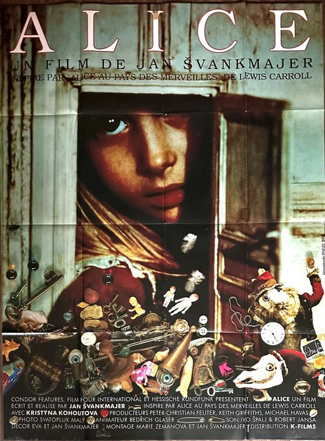 AFFICHE CINÉMA ALICE 120x160cm Poster / Jan Svankmajer / AU PAYS DES ...
