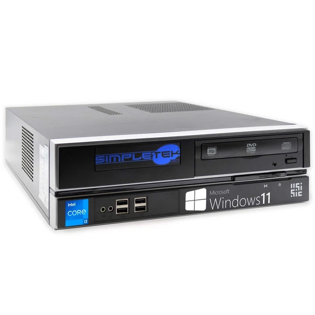 ORDINATEUR FIXE SFF Compact i3 8GB 120GB Windows 11 Pro en Série RS232 ...