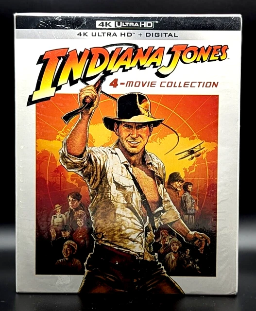 INDIANA JONES 4K UHD Blu-ray + DIGITAL 4-Movie Collection Set [BRAND ...