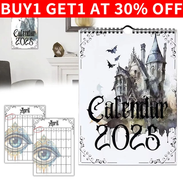 NEW 2025 GOTHIC Calendar Castle Gothic Monthly Calendar Wall Calendar ...