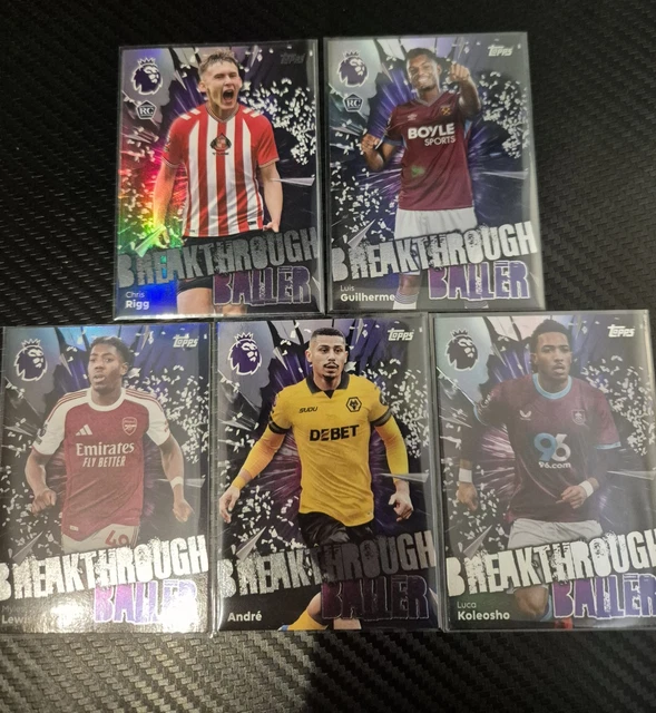 TOPPS PREMIER LEAGUE 2025/2026 Breakthrough Ballers Pack of 5 £7.04 ...