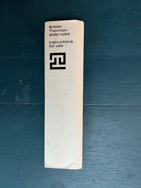 BRITISH THORNTON SLIDE Rule, case and manual included, excellent ...