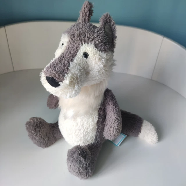 NEW JELLYCAT WOODRUFF Wolf WOO2W Soft Plush Toy BNWT With Tags Retired ...