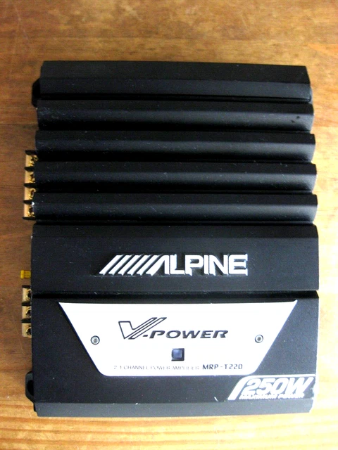 AMPLIFICATEUR DE PUISSANCE 250 watts Alpine MRP T-220 V-Power 2 canaux ...