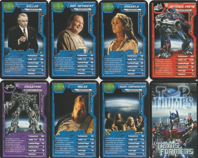 JEU DE 30 Cartes : Transformers - Top Trumps EUR 3,00 - PicClick FR