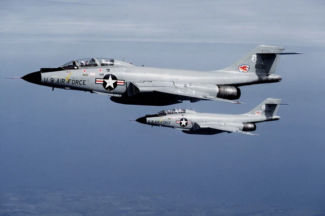 US AIR FORCE McDonnell F-101 Voodoo Fighter Bomber Glossy Photograph 8 ...