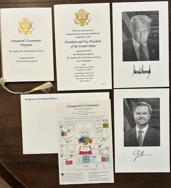 2025 OFFICIAL TRUMP Inauguration Invite Program VERY RARE MAGA $212.48 ...