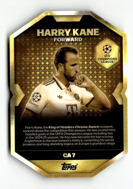 TOPPS MATCH ATTAX CL 2025-26 No. CA 7 Harry Kane King Of Headers Chrome Award £11.89 - PicClick UK