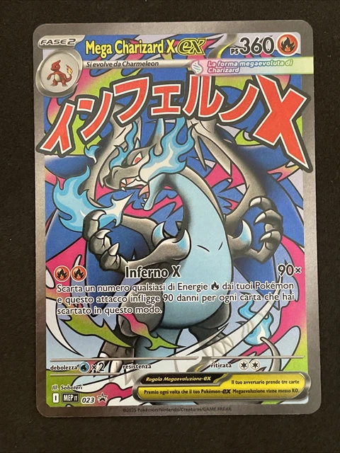 POKEMON TCG MEGA CHARIZARD X EX 023 Promo - 2025 ITA ITALIANO EUR 49,99 ...