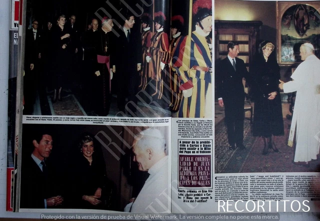 COUPURES 2125 DAME Di Diane De Galles Pape Jean-Paul Ii EUR 18,00 ...