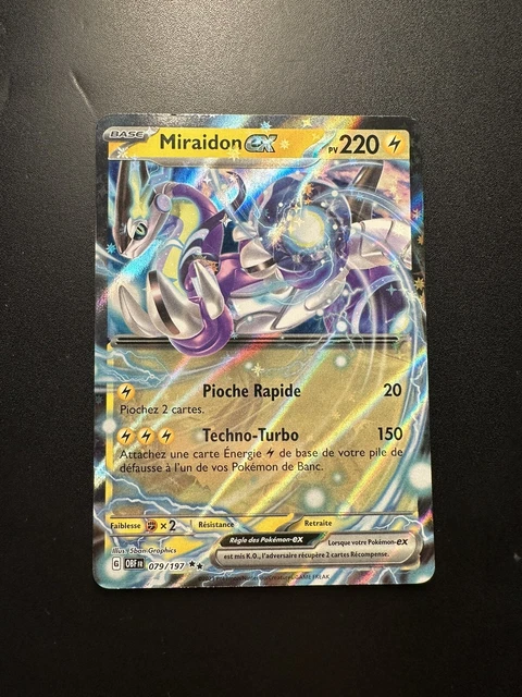 CARTE POKÉMON MIRAIDON ex 079/197 - Flammes Obsidiennes EV3 FR EUR 1,00 ...