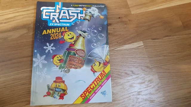 A5 CRASH MAGAZINE Annual 2024 , Fusion Retro Books, Sinclair ZX ...