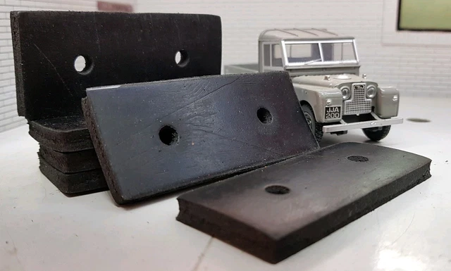 LAND ROVER SERIES 1 Rear Tub Crossmember Mounting Pads 302833 Set x6 86 ...