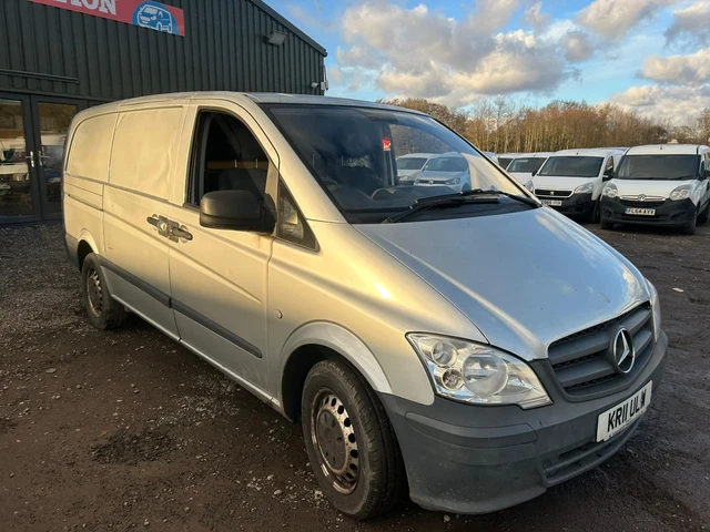 2011 MERCEDES-BENZ VITO Cdi SWB Extended Frame Runs and Drives Silver ...