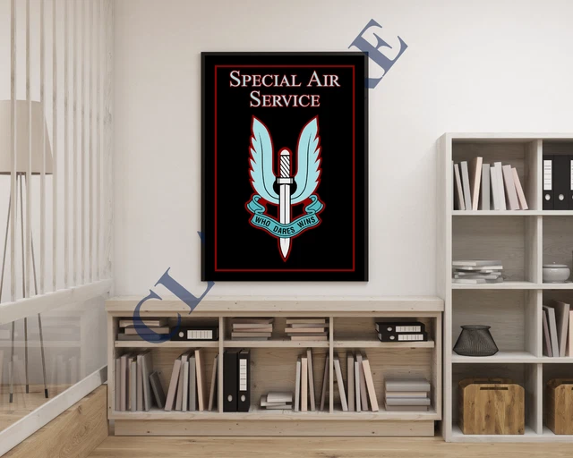 SAS PARACHUTE REGIMENT AIRBORNE POSTER PARA A3 SIZE british army ...