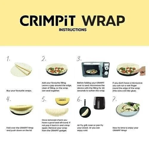 CRIMPIT WRAP - Innovative Wrap Crimper for Fresh & Heated Creations New ...