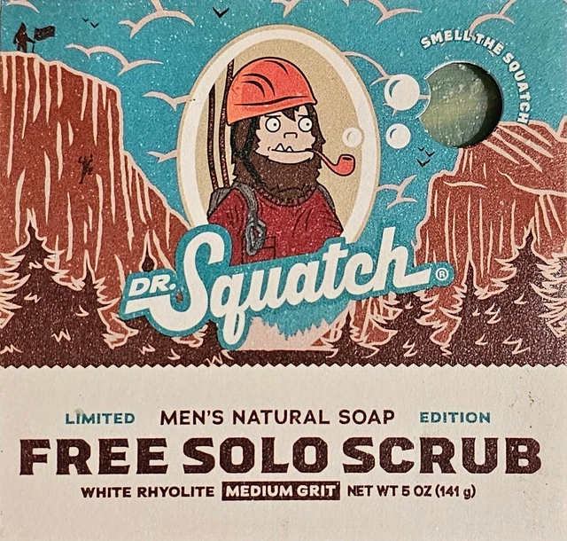 DR SQUATCH X Alex Honnold Free Solo Scrub Limited Edition 5oz Soap Bar ...