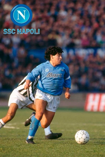 POSTER MANIFESTO LOCANDINA Calcio Diego Armando Maradona Napoli Stampa ...