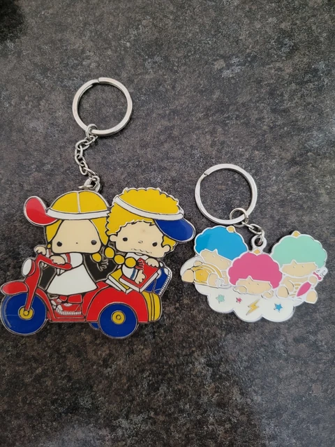 HTF SANRIO PATTY & Jimmy Goropikadon set of 2 heavy metal Keychains ...