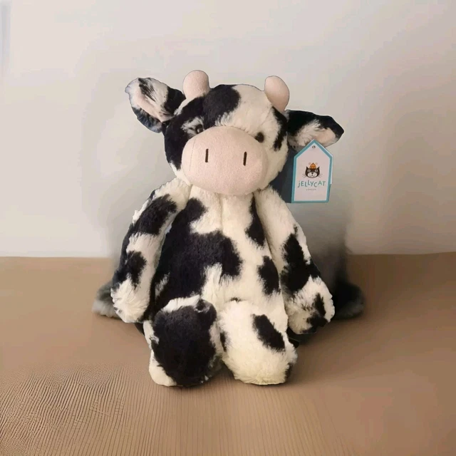 JELLYCAT BASHFUL COW Calf New With Tags £79.99 - PicClick UK