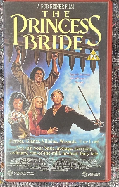 THE PRINCESS BRIDE - VHS Tape PAL Video Film Family Fantasy & Rare Game ...