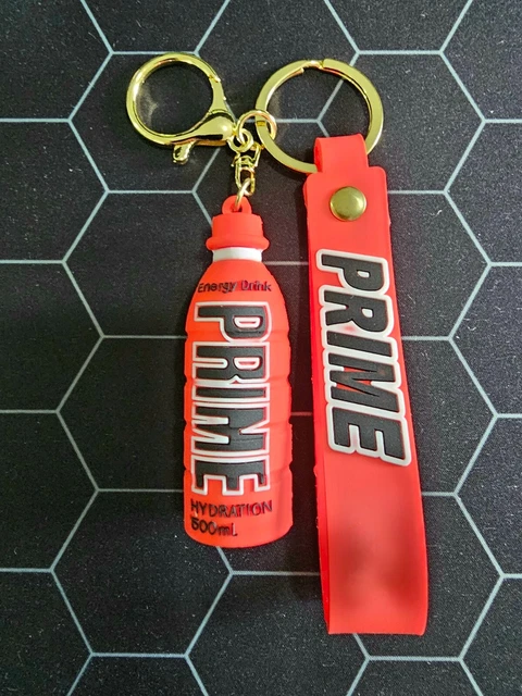 PRIME HYDRATION RED (Tropical Punch) Energy Drink Keychain Keyring ...