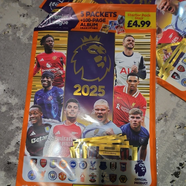 PREMIER LEAGUE STICKERS 2025 - starter pack Album. £4.99 - PicClick UK