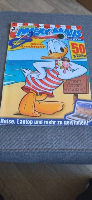 WALT DISNEY MICKY Maus Magazin Heft Sommer Mini-Armbrust Donald Duck Gewinnspiel EUR 5,95 ...
