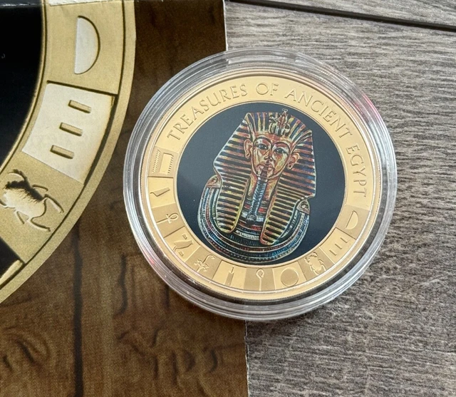 COOK ISLANDS COIN Treasures of Ancient Egypt King Tutankhamun Limited ...
