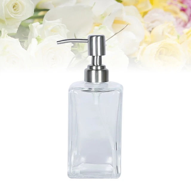 500ML GLASS EMPTY Pump Travel Bottle Refillable Bottles Lotion Shampoo ...