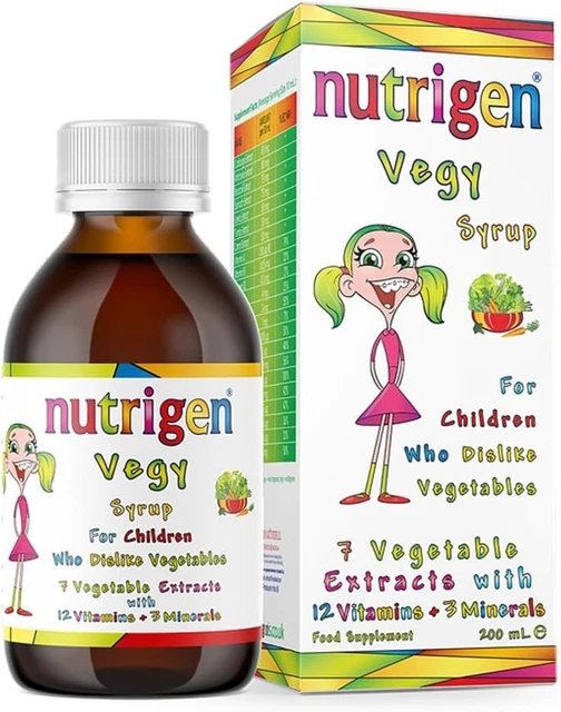NUTRIGEN VEGY SYRUP 200 mL - Vitamins, Minerals, and 7 Vegetable ...