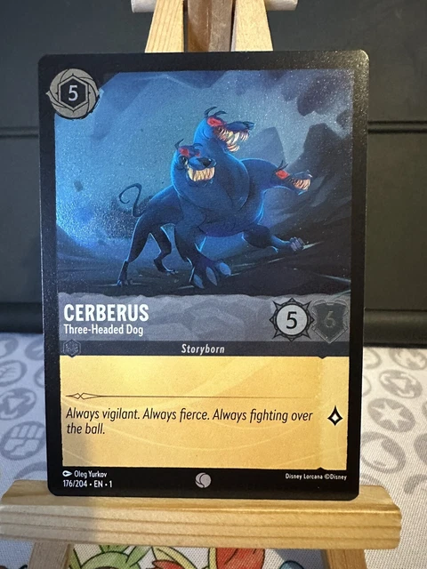 DISNEY LORCANA - Cerberus Three Headed Dog - Reverse Foil - 176/204 ...