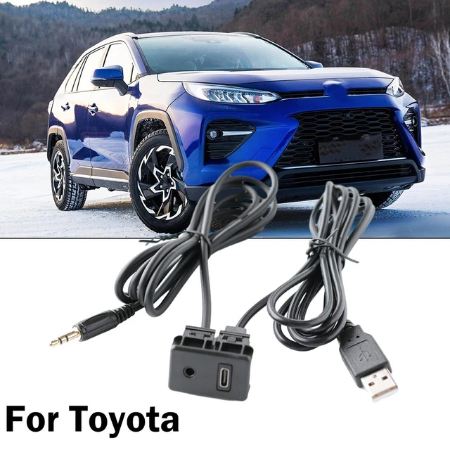 CAR TYPE C Port Panel AUX Cable Adapter for Toyota/For Lexus Proper ...