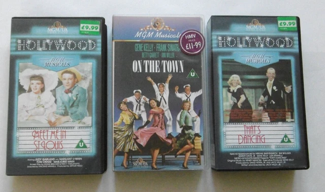 3 MGM MUSICALS VHS Video Tapes: Meet Me In St Louis /On The Town /That ...