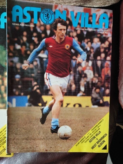 ASTON VILLA PROGRAMMES 1978-79 Season Incl John Robson Friendly £4.00 ...