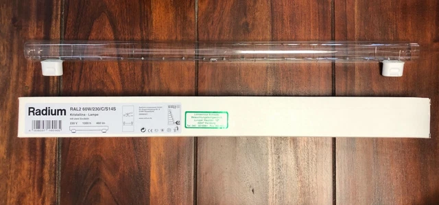 RADIUM CRYSTALINA LINESTRA Bulb 60W Clear S14s Line Lamp 2nd Socket ...