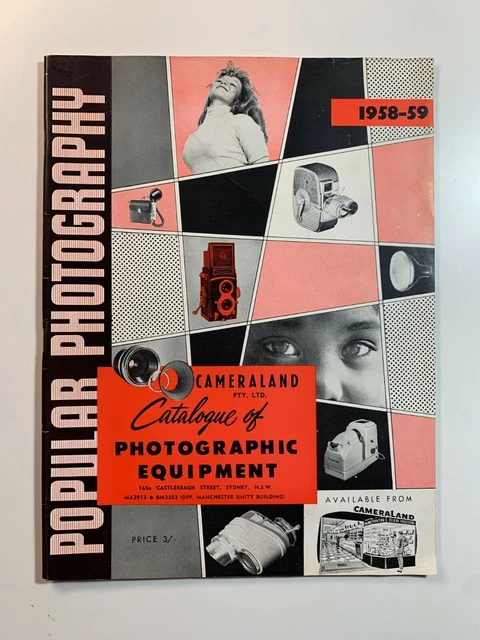 VINTAGE CATALOGUE - Sydney Popular Photography 1959 $68.00 - PicClick AU