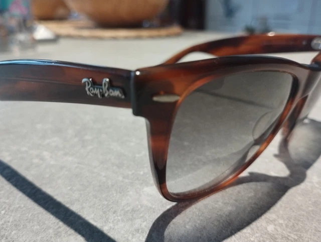 RAY BAN WAYFARER II Tortoise B&L USA Bausch & Lomb Vintage EUR 80,00 - PicClick FR