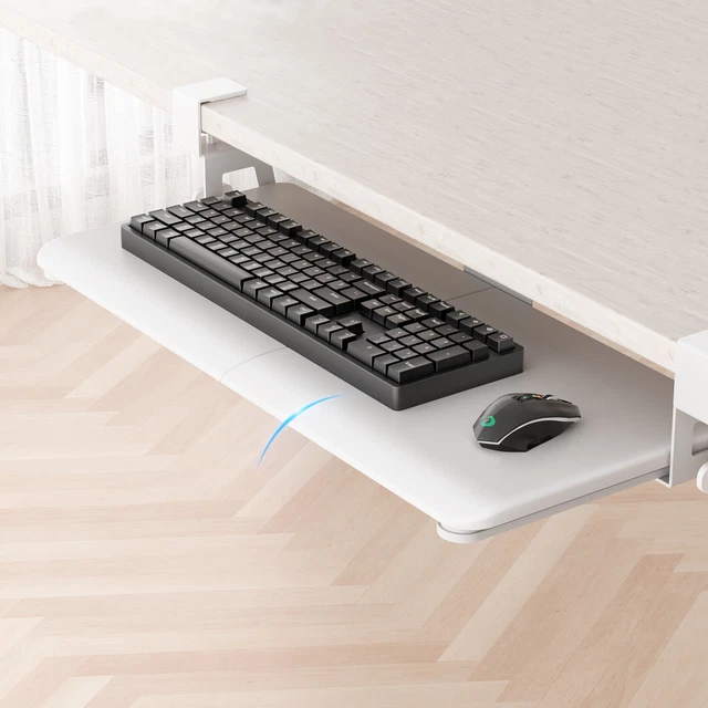 ERGOMAKER ADJUSTABLE COMPUTER Keyboard & Mouse Platform Tray Under ...
