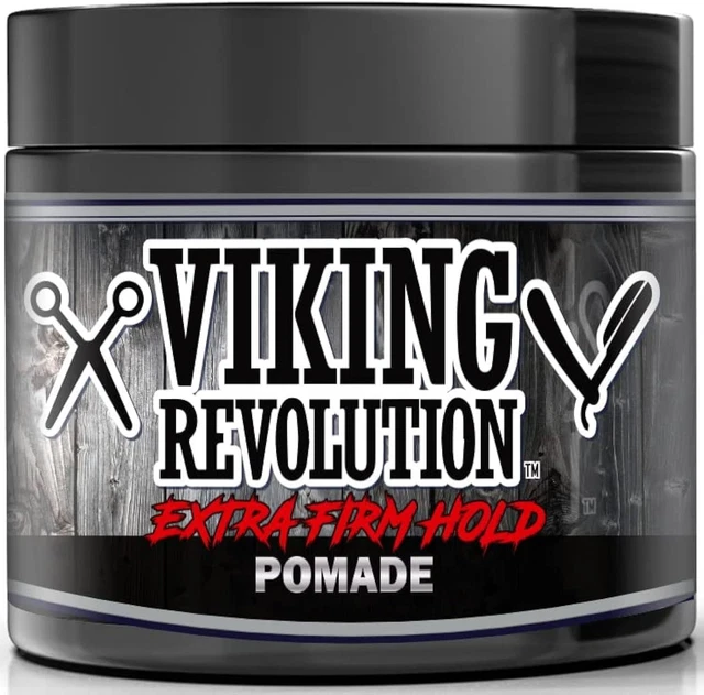 VIKING REVOLUTION - Extreme Hold Pomade for Men – Style & Finish Hair ...
