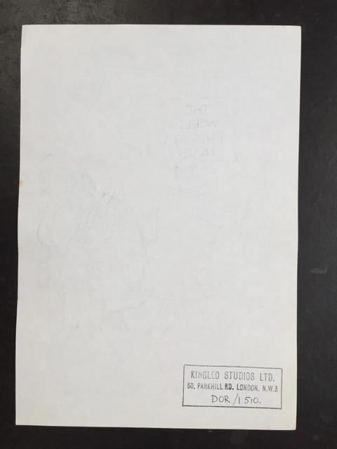 ORIGINAL DORRIEN CARTOON "The World Ends at Noon! That chap is Atomic ...