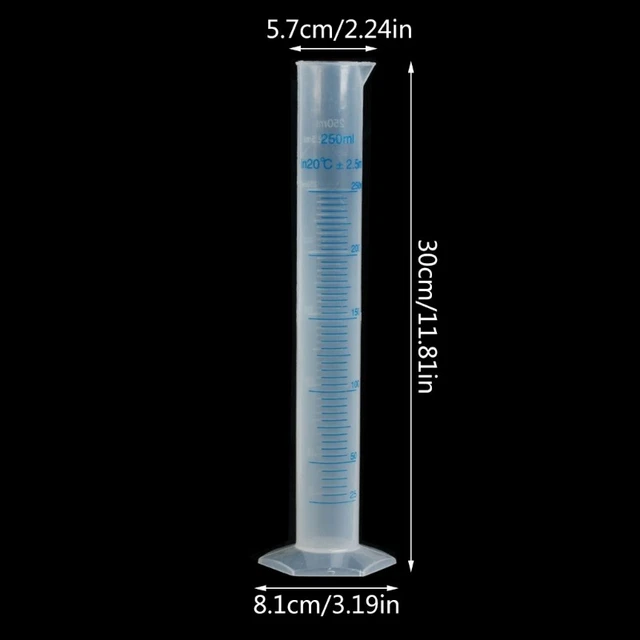 MEASURING CYLINDER LABORATORY Test Graduated Liquid Trial Tube Jar Tool ...