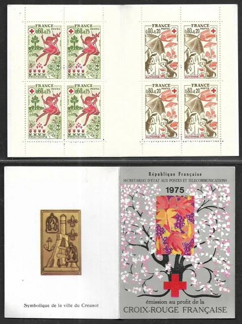 CARNET TIMBRES Neufs Croix Rouge 1975 ++ EUR 1,80 - PicClick FR