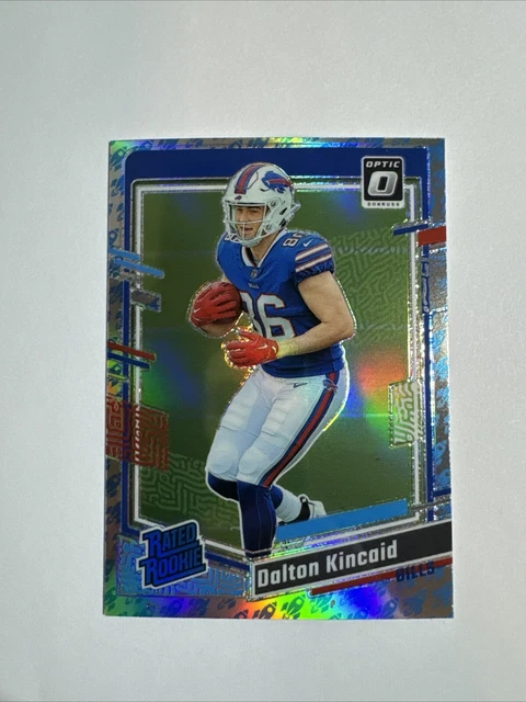 2023 DONRUSS OPTIC Dalton Kincaid rookie fusée emoji SSP Buffalo Bills ...