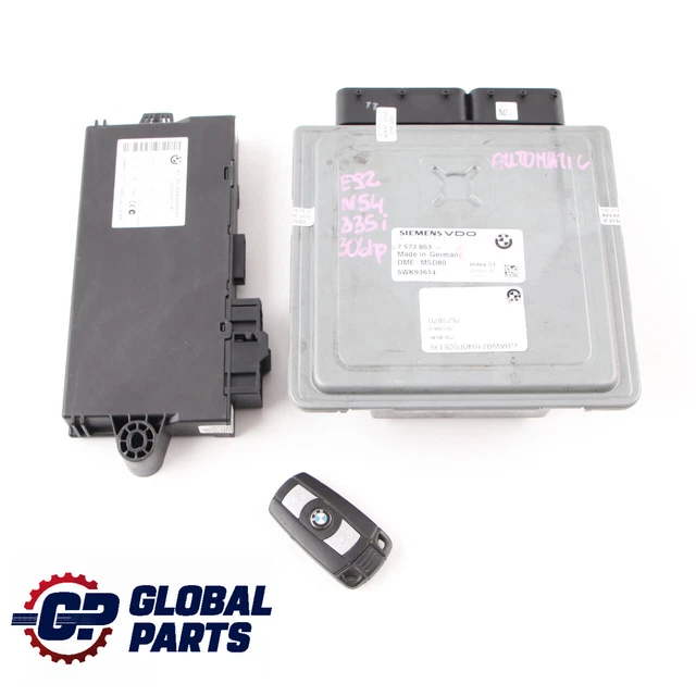 BMW E90 E92 335i Petrol N54 ECU Kit Control Unit DME 7573863 CAS3 Key ...
