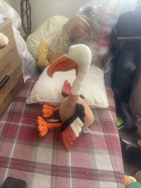 DISNEY PIXAR FINDING Nemo Rare Nigel Pelican Stamped Soft Toy Plush £44 ...