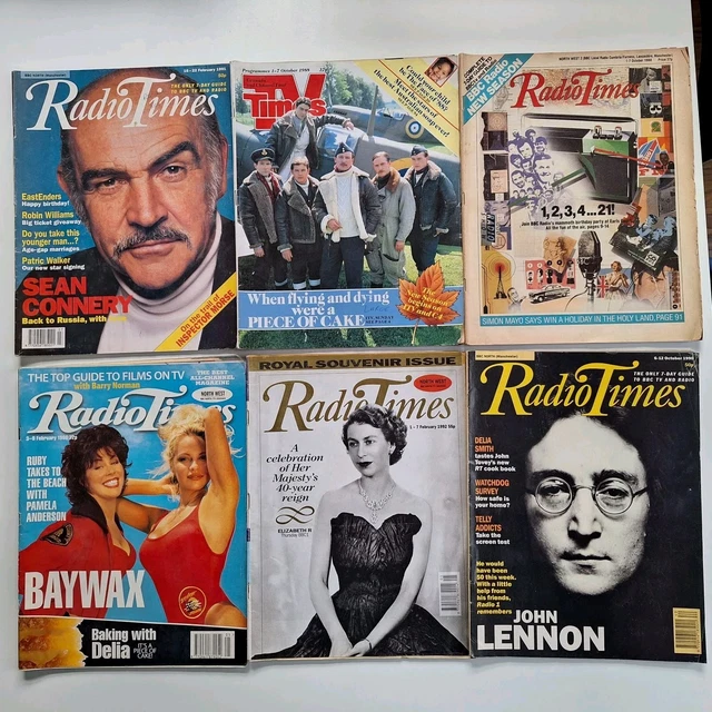 1988 - 1996 Radio Times Magazine John Lennon Sean Connery Pamela ...