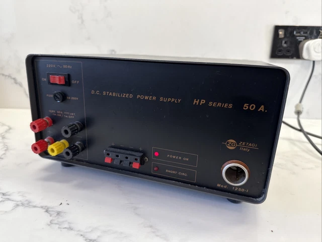 ZETAGI 1250S POWER Supply 5 ÷ 18V DC 50A HP series Made in Italy Fully working £225.00 - PicClick UK