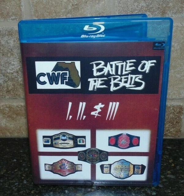 BATTLE OF THE Belts 1 2 3 I II III CWF Floride NWA AWA Flair Wrestling Blu-ray EUR 28,70 ...